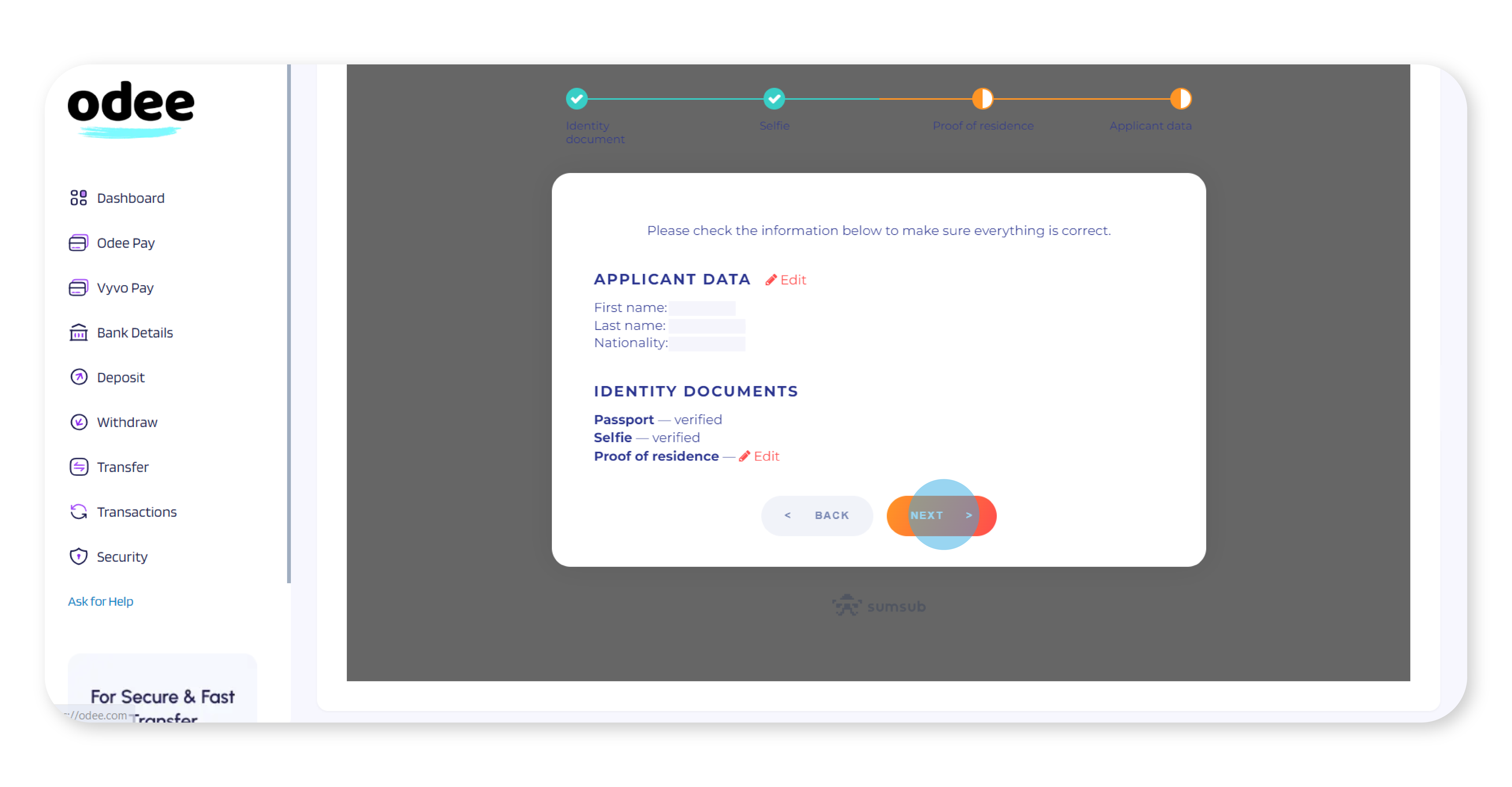How can I get ID verified through KYC on Odee? – Odee