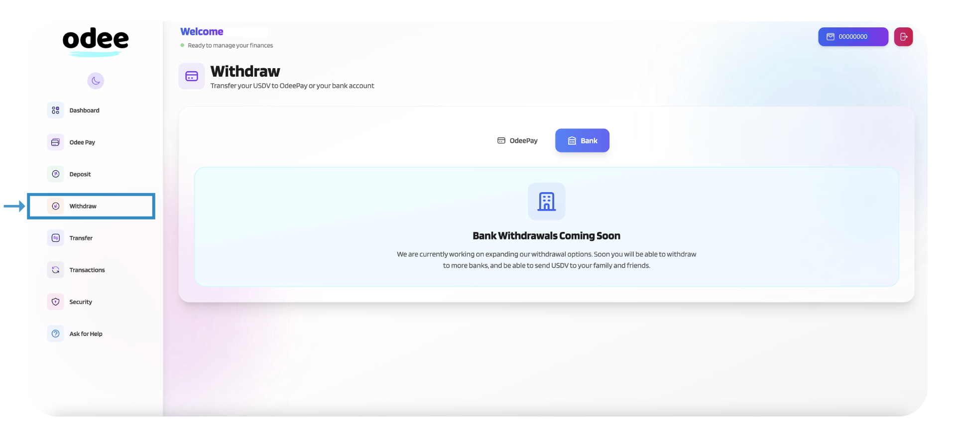 Odee ウォレットからUSDVを銀行口座に送金する方法は？ – Odee