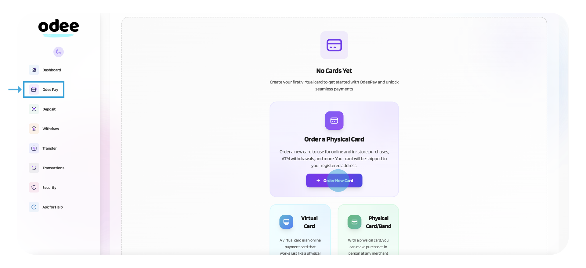如何在 Odee 購買實體卡片？ – Odee